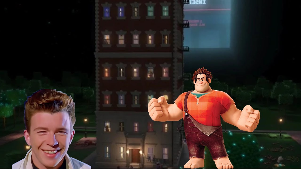 Rick Astley Meets Wreck-It Ralph - YouTube