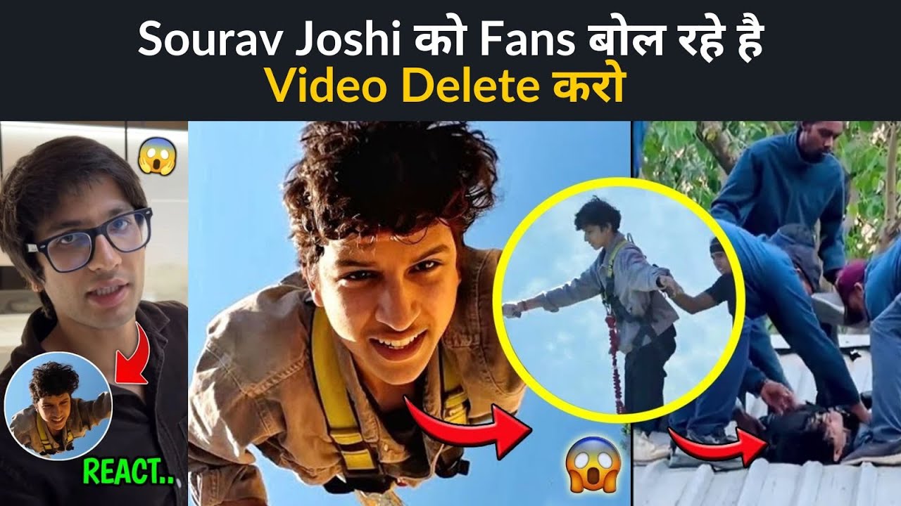 Fans Asking to Delete Sourav joshi vlogs Bungee Jumping Video | Piyush ...