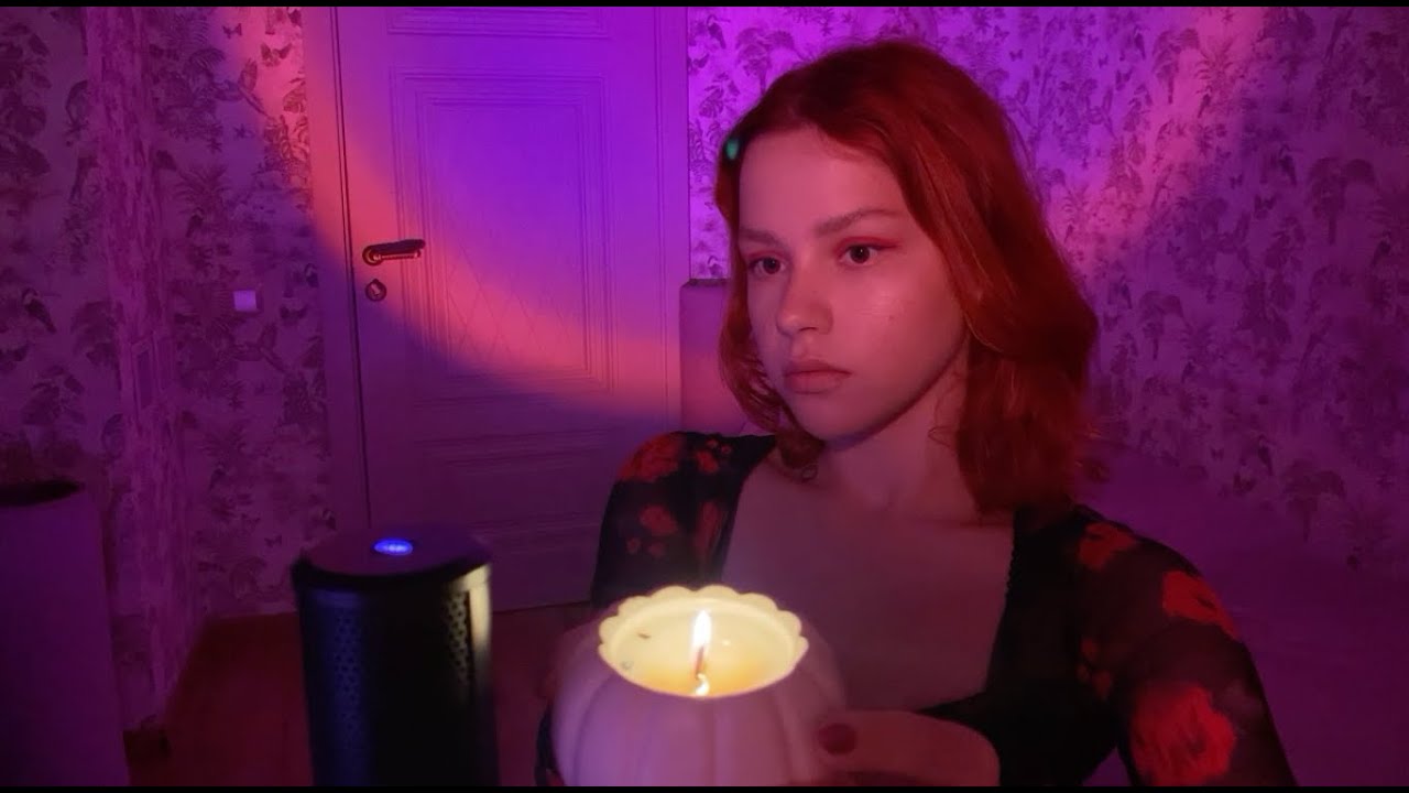 ASMR ~ handmade candle [flame sounds, tapping, scratching] - YouTube