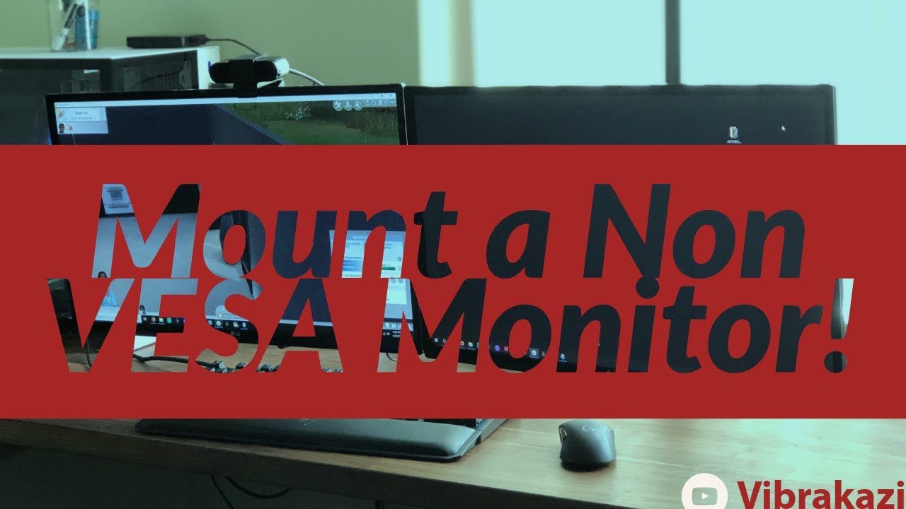 [DIY] How to Mount Your Non-VESA Monitor - YouTube