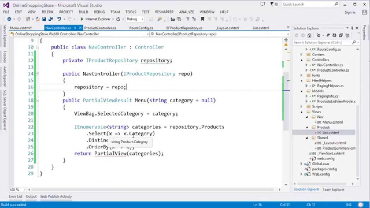 Part 8 Complete Web Application Step By Step Using Aspnet Mvc 5 Ef Ninject Linq Etc Youtube