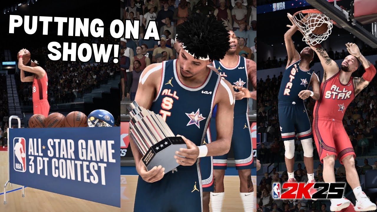 ALL-STAR DOMINATION! 3PT Champ + MVP + Dunk Contest In-Game 😤 | NBA ...