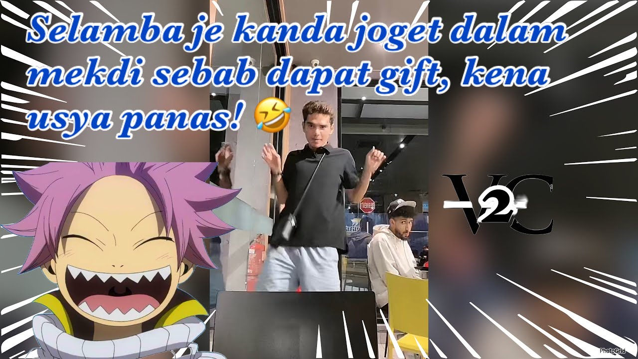 SELAMBA JE KANDA JOGET DALAM MEKDI SEBAB DAPAT GIFT, KENA USYA PANAS! 🤣 ...
