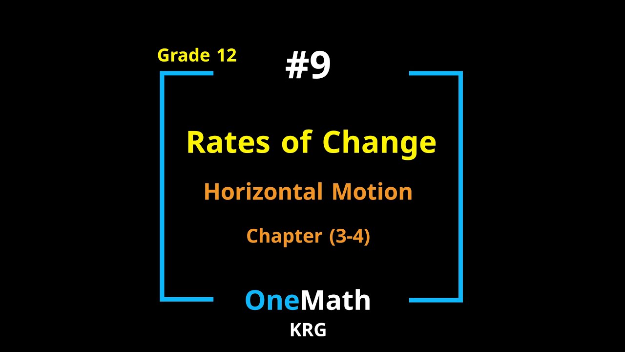 Chapter (3-4): Horizontal Motion Example 6 - YouTube