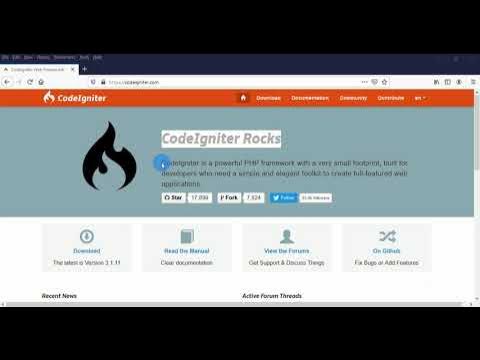 Introducing php codeigniter framework - YouTube