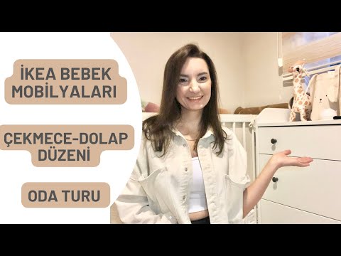 İkea bebek mobilyaları, çekmece dolap düzeni,oda turu, öneriler