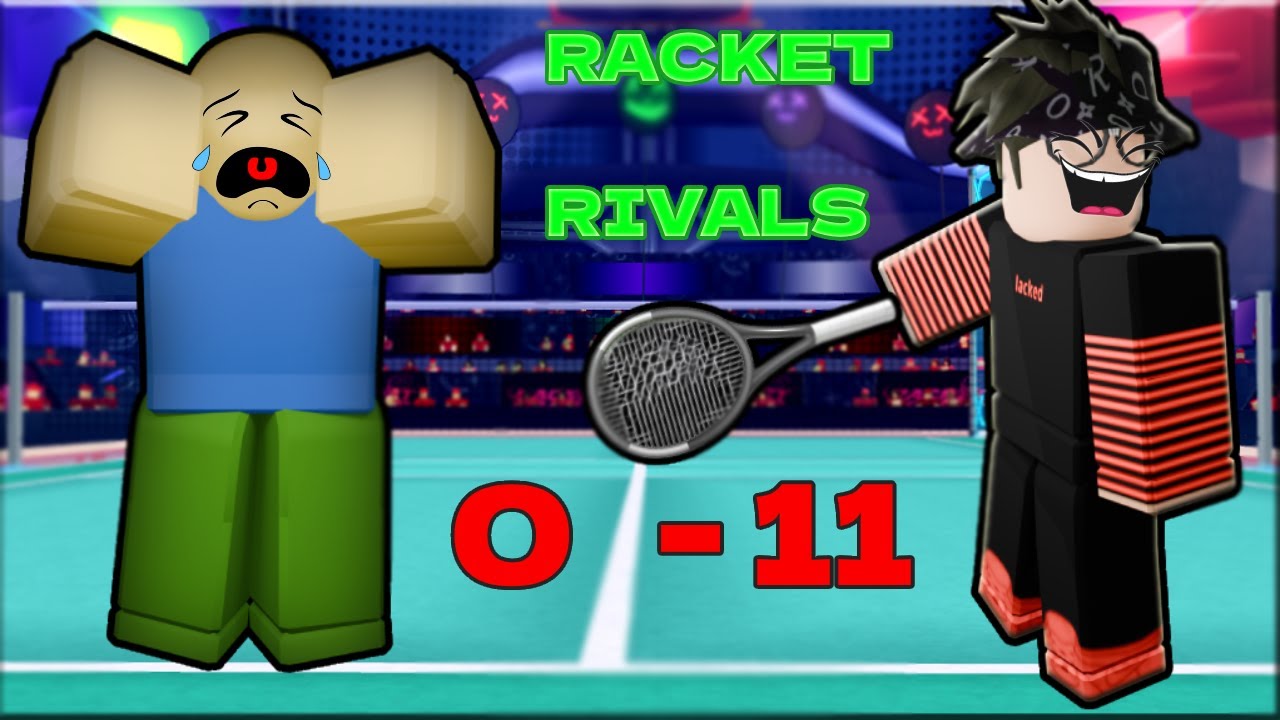 ROBLOX RACKET RIVALS... noob conquers the court! - YouTube