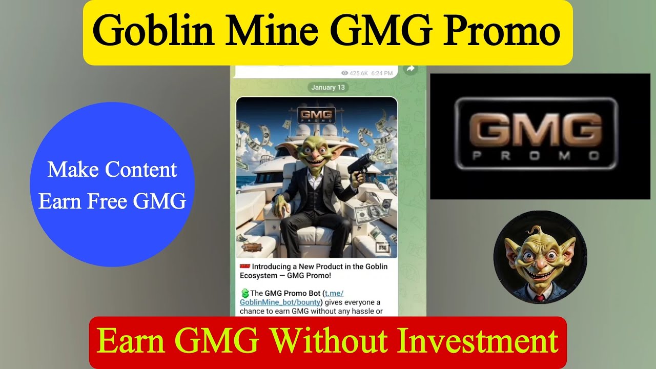 Goblin Mine GMG Promo | Goblin Mine Game New Update | Earn GMG Coins ...