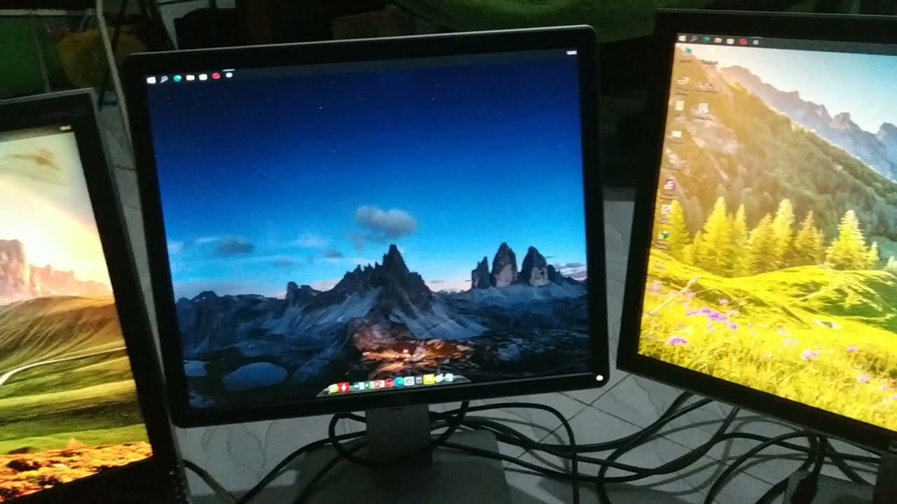 Test VGA card NVIDIA Quadro NVS 450 on 4 monitors - YouTube