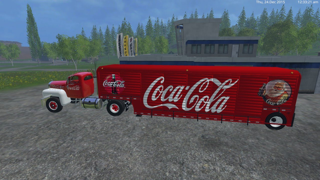 fs15 winston mod release on the mack coke and trailer - YouTube