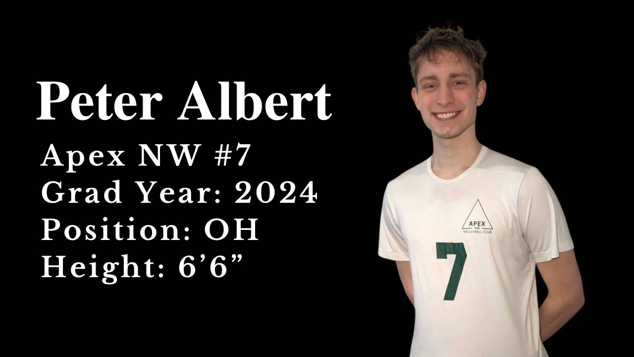Peter Albert 6’6 OH/OP Grad 2024 Apex NW USAV National Highlights - YouTube