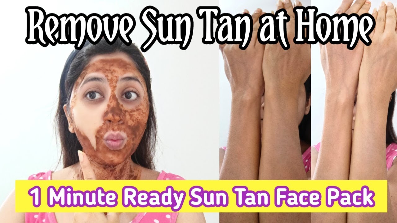 चेहऱ्याचा, हाताचा ,पायांचा काळवंडपणा घालवण्यासाठी घरगुती Face Pace ...