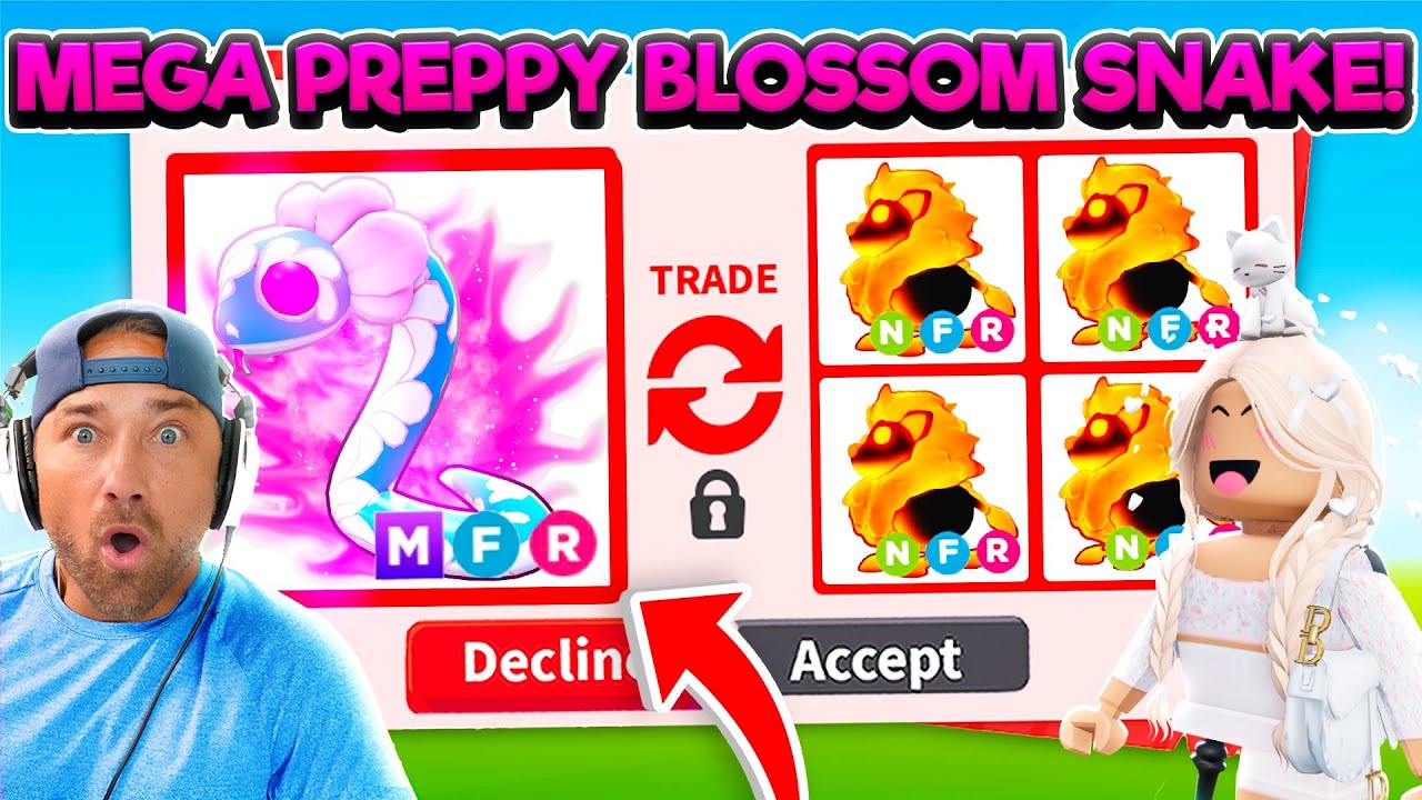 I Trade BEST NEW PREPPY MEGA PET for the RAREST Pet in ADOPT ME - YouTube