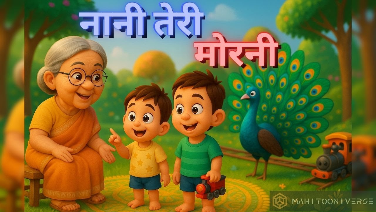 नानी तेरी मोरनी को मोर ले गए 🦚| Naani Teri Morni Ko Mor Le Gaye | 3D ...