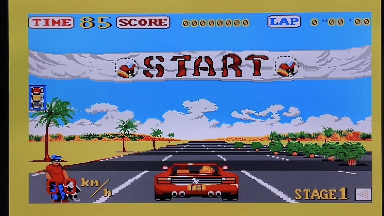 Outrun on the zx spectrum, Amiga, Saturn and arcade. - YouTube