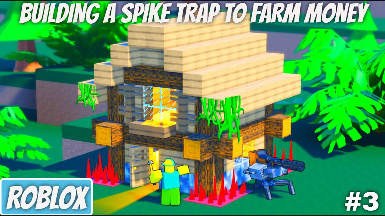 Rebuilding My Base With The Perfect Spike Trap Farm | Roblox Build ...