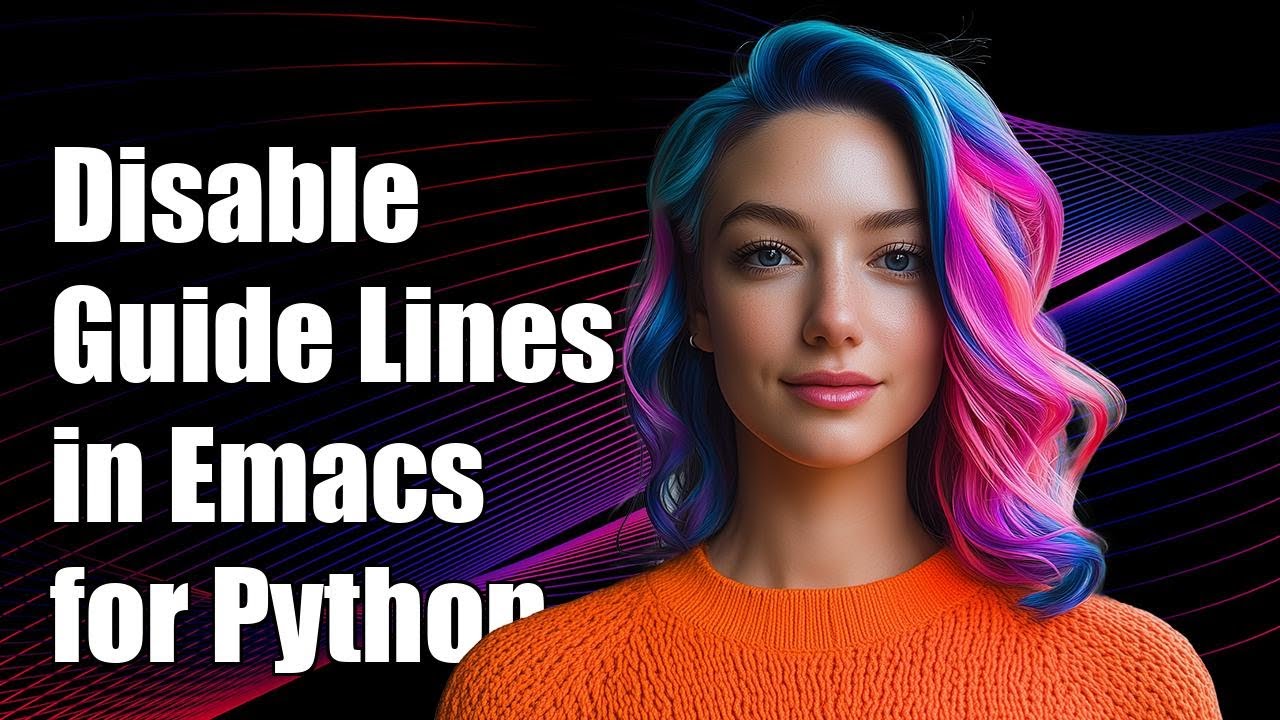 How to Disable Vertical Guide Lines in Emacs Elpy for Python Indentation - YouTube