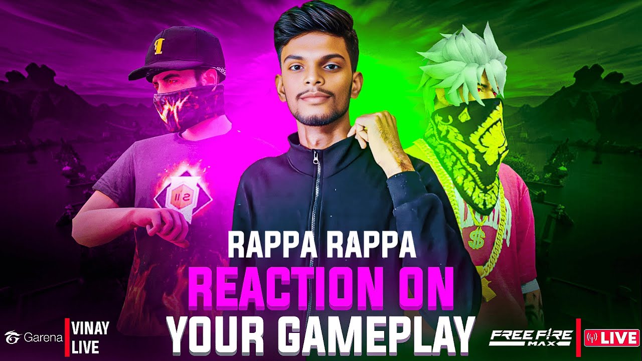 VINAY FF GAMER IS LIVE 🖥️ FACE CAM STREAMER 🔥 RAPPA RAPPA REACTIONS ON ...