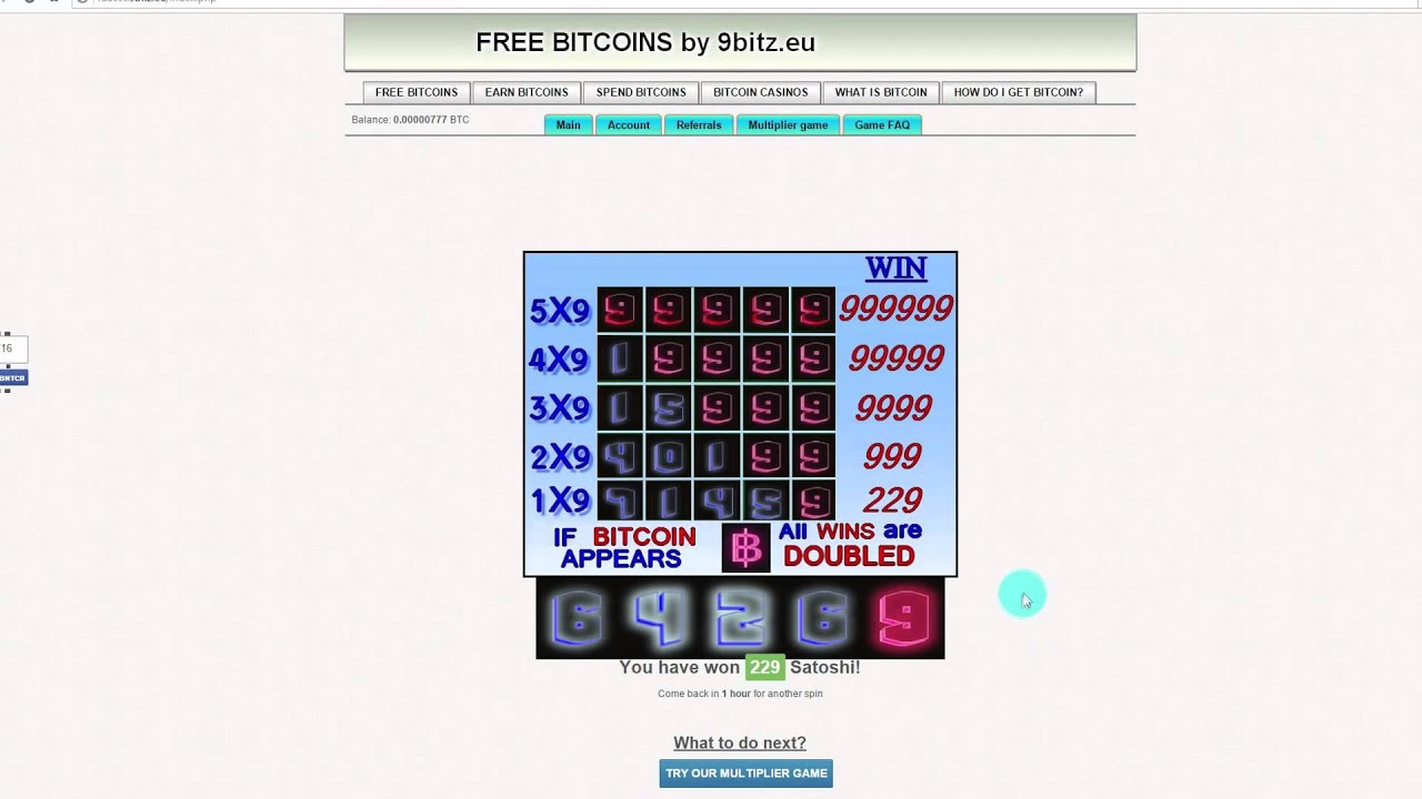 9bitz - почти 1 миллион сатоши и всего за 1 час! Заработок в интернете ...