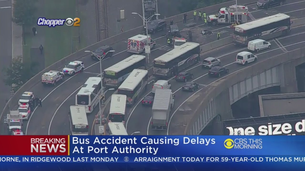 NJ TRANSIT Bus Involved In Crash - YouTube