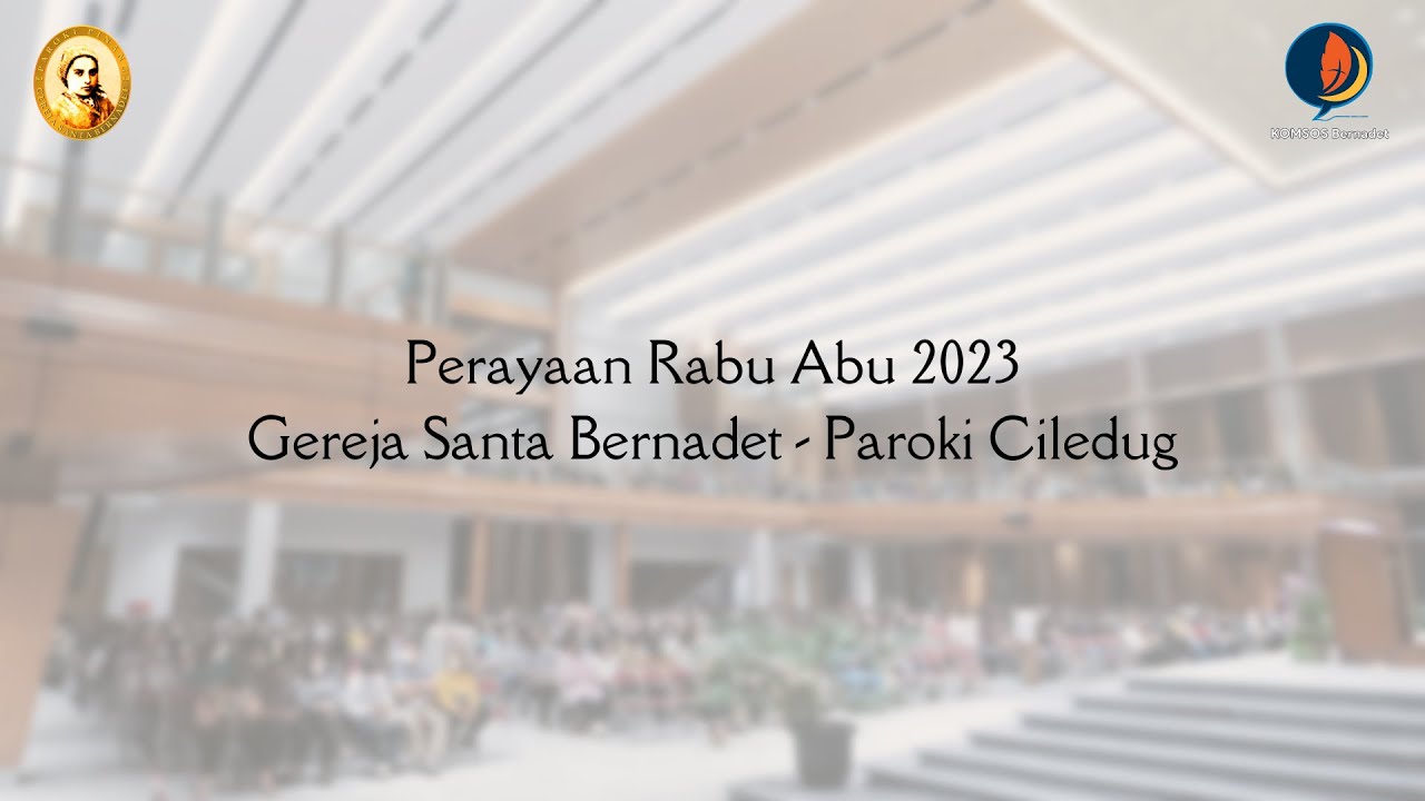 Perayaan Rabu Abu 2023 di Gereja Santa Bernadet - Paroki Pinang - YouTube