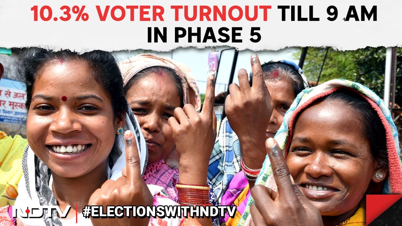 Voting Percentage 5th Phase | Phase 5 Voting In 49 Lok Sabha Seats ...