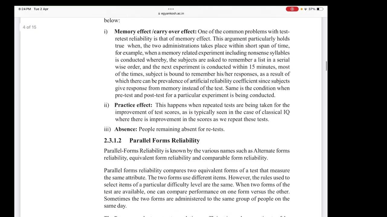 IGNOU MPC005- RESEARCH METHODS- RELIABILITY & VALIDITY, ( EXTERNAL & INTERNAL) BLOCK1, UNIT 2 ...