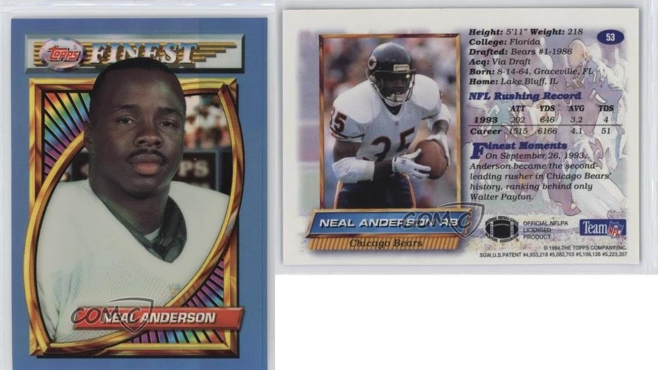 Neal Anderson career highlights part 2 - YouTube