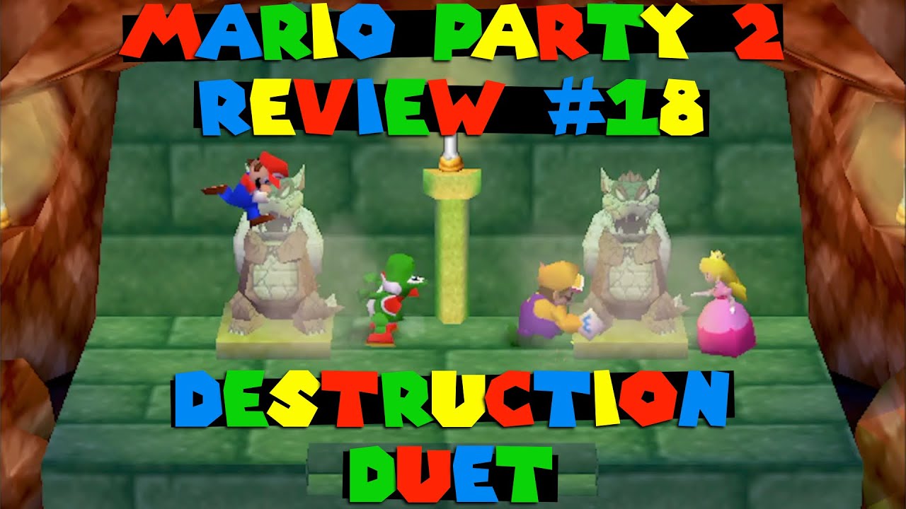 Mario Party 2 Minigame Review #18-Destruction Duet - YouTube