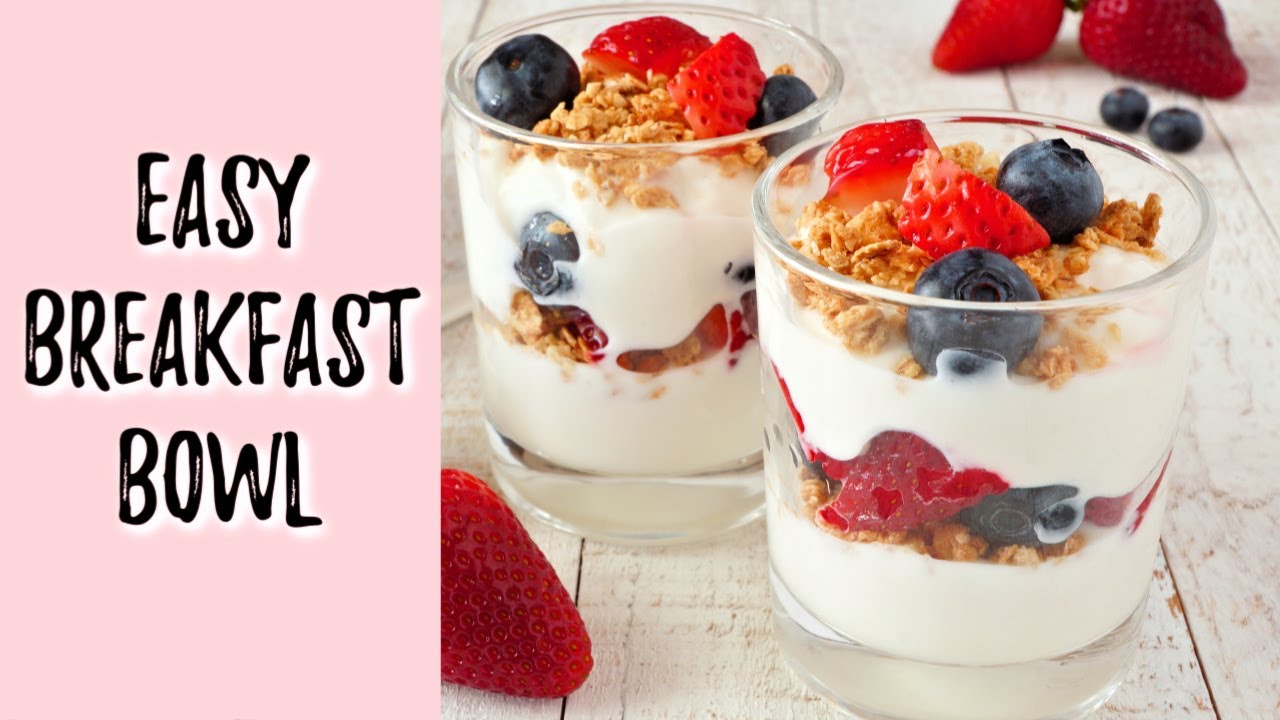 The Most Delicious Greek Yogurt Breakfast Bowl Recipe - YouTube