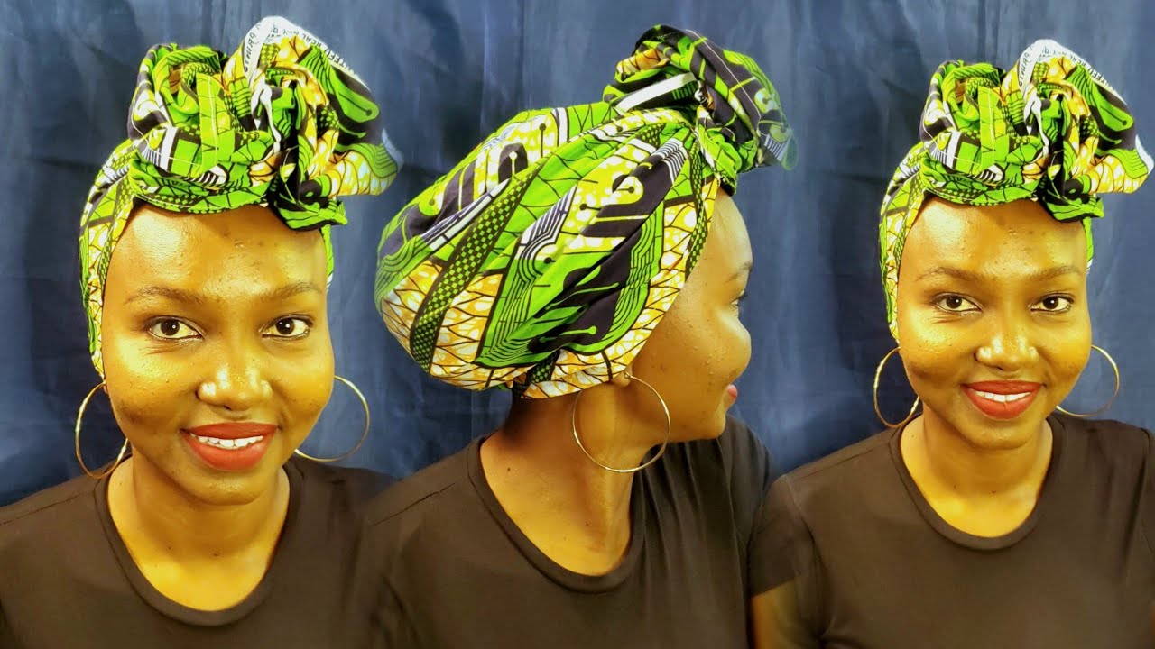 jinsi ya kufunga kilemba cha kitenge /headwrap/turban style for you ...