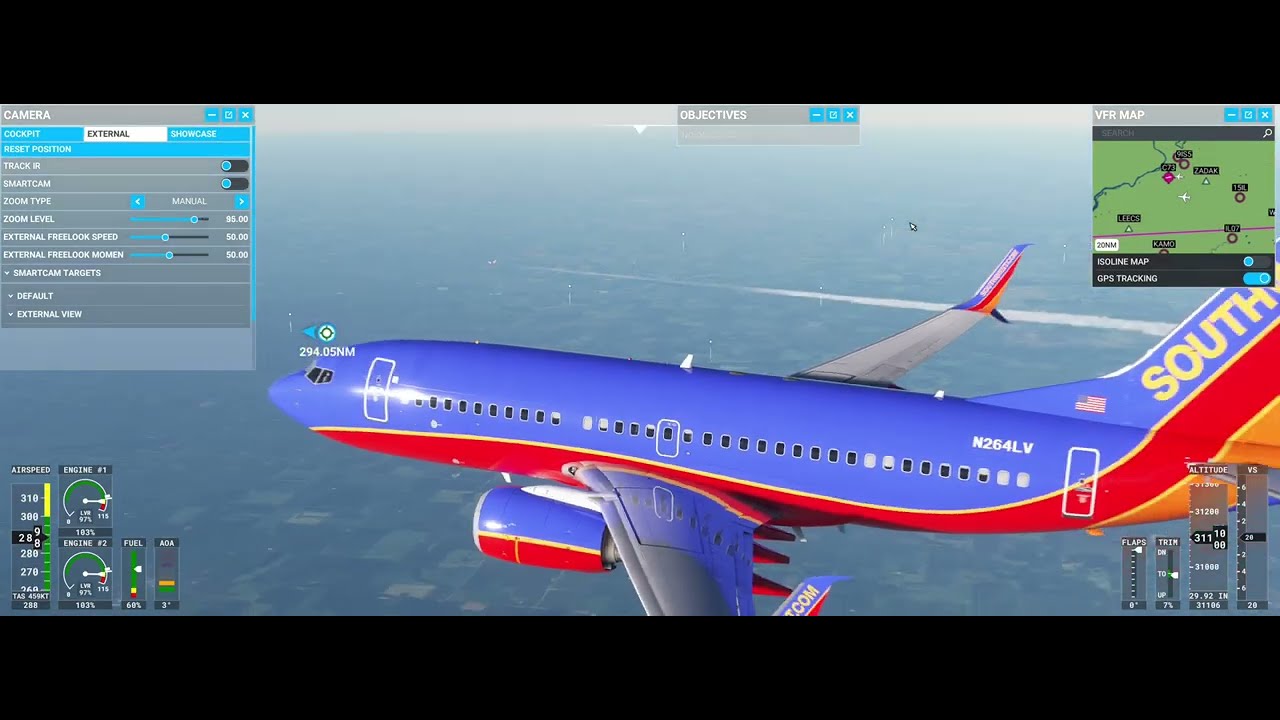 MSFS2020 - FULL FLIGHT - Southwest Airlines - Boeing 737-700 - (MDW-OMA ...