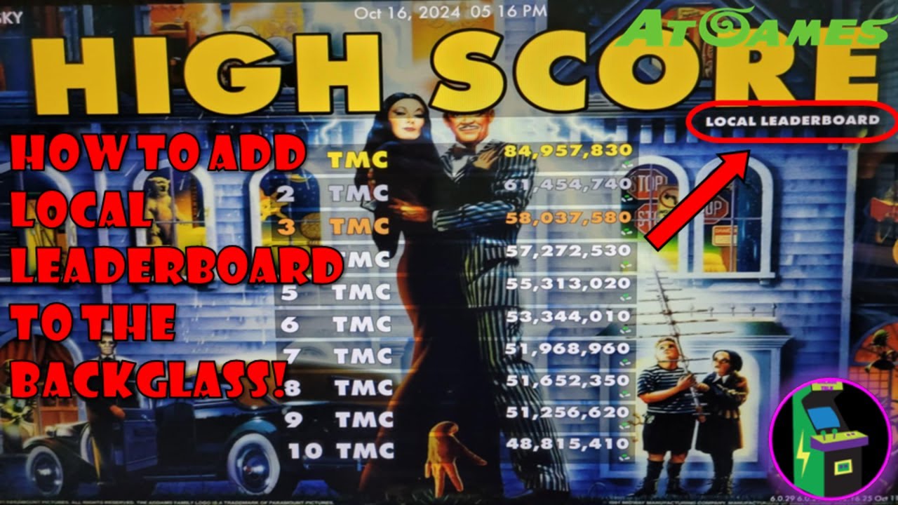 Atgames 4K Pinball - How To Add Local Leaderboards To The Backglass ...
