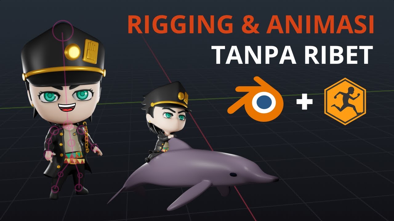 Cara Rigging dan Membuat Animasi Mudah Menggunakan Mixamo - YouTube