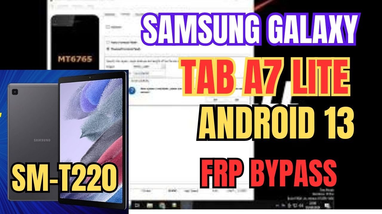 Bypass FRP Samsung Galaxy Tab A7 Lite SM-T220 Android Version 13 SATU DETIK DONE... - YouTube