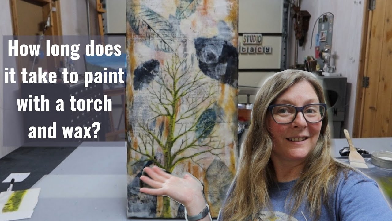 How long does it take to paint an encuastic painting? Artist Studio ...