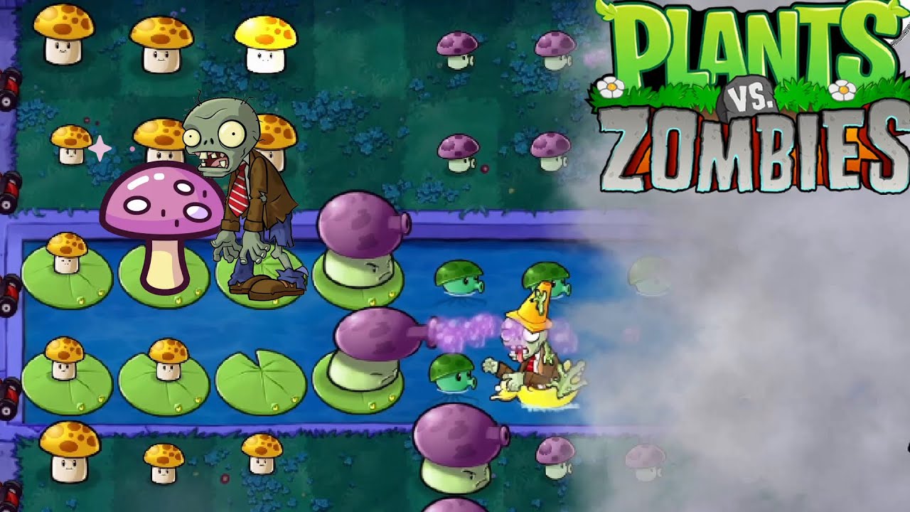 Night at the pool / Plants vs Zombies (4) pool night - YouTube