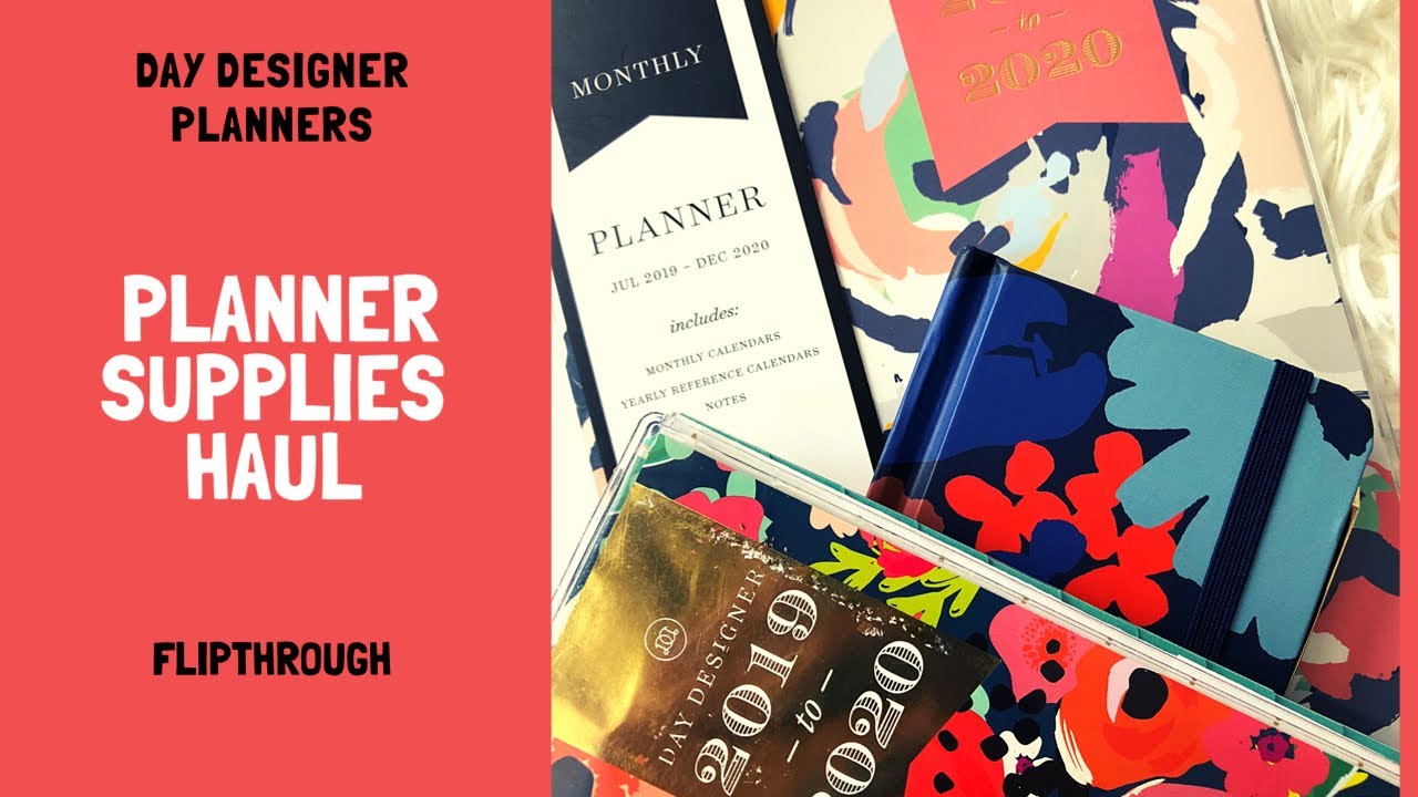 2020 Day Designer Planners & Planning Supplies Haul - YouTube
