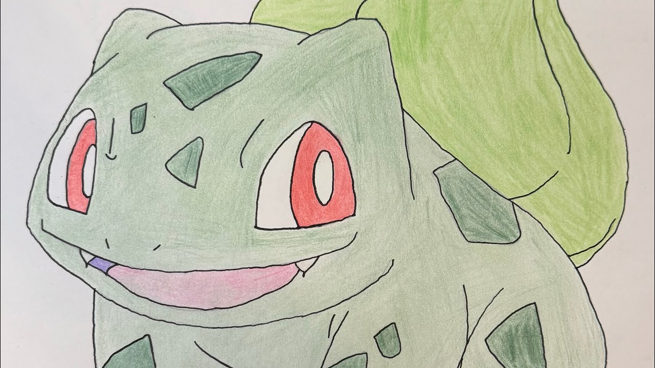 Pokémon Fan-Art #001 – Bulbasaur | All 150 Kanto Pokémon! - YouTube