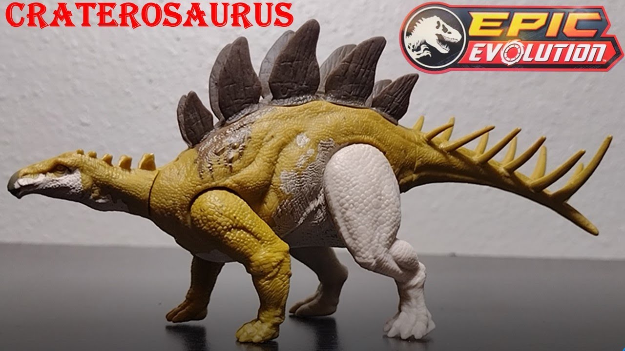 Jurassic world epic Evolution danger Pack craterosaurus toy review - YouTube