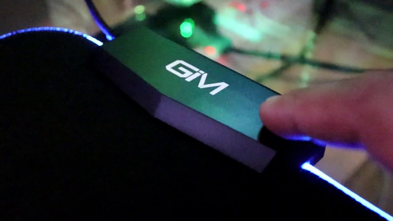 GIM - RGB Keyboard and Mouse Mat Unboxing - YouTube