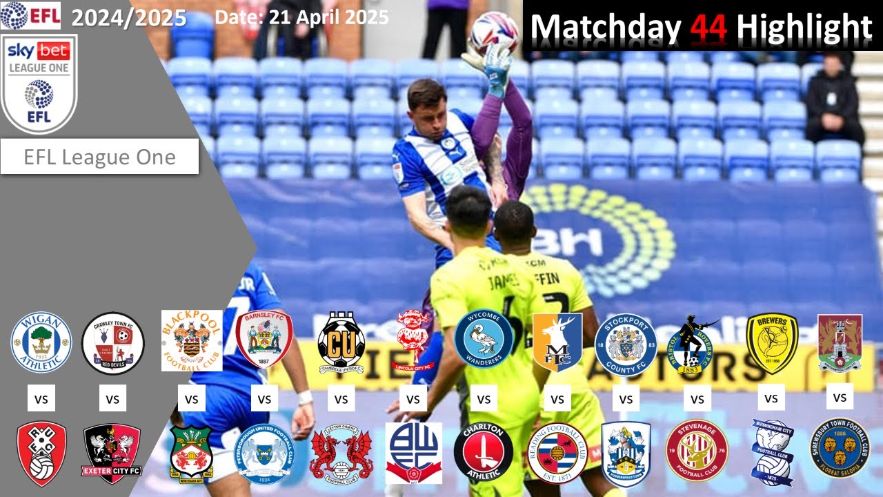 Highlights Summary, Matchday 44, 2024/25 EFL League One - YouTube