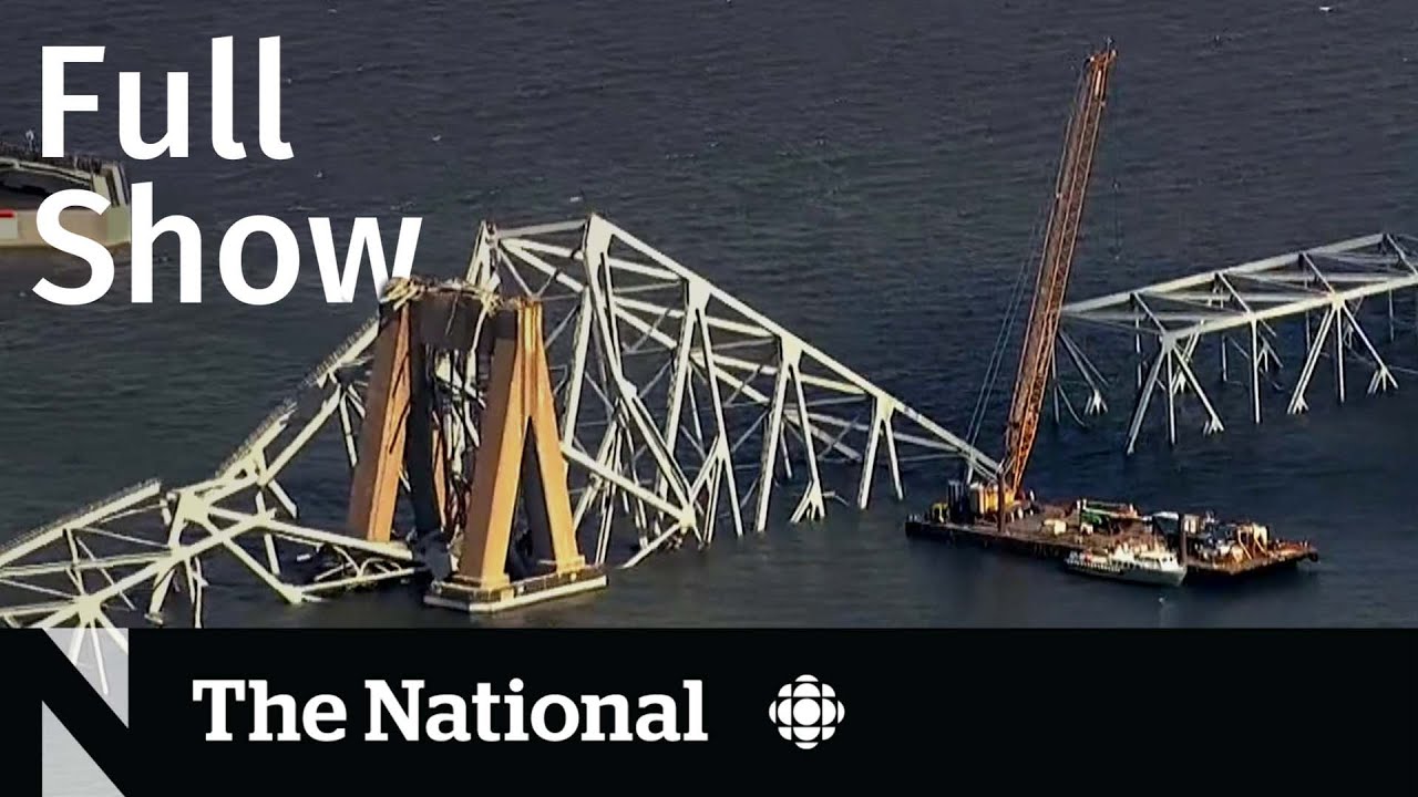 CBC News: The National | Massive Baltimore bridge salvage operation ...