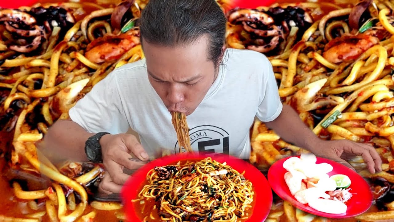 MIE TUMIS CUMI SEAFOOD LEVEL PEDAS MAKSIMAL !!! Mie Aceh Komplit Ini ...