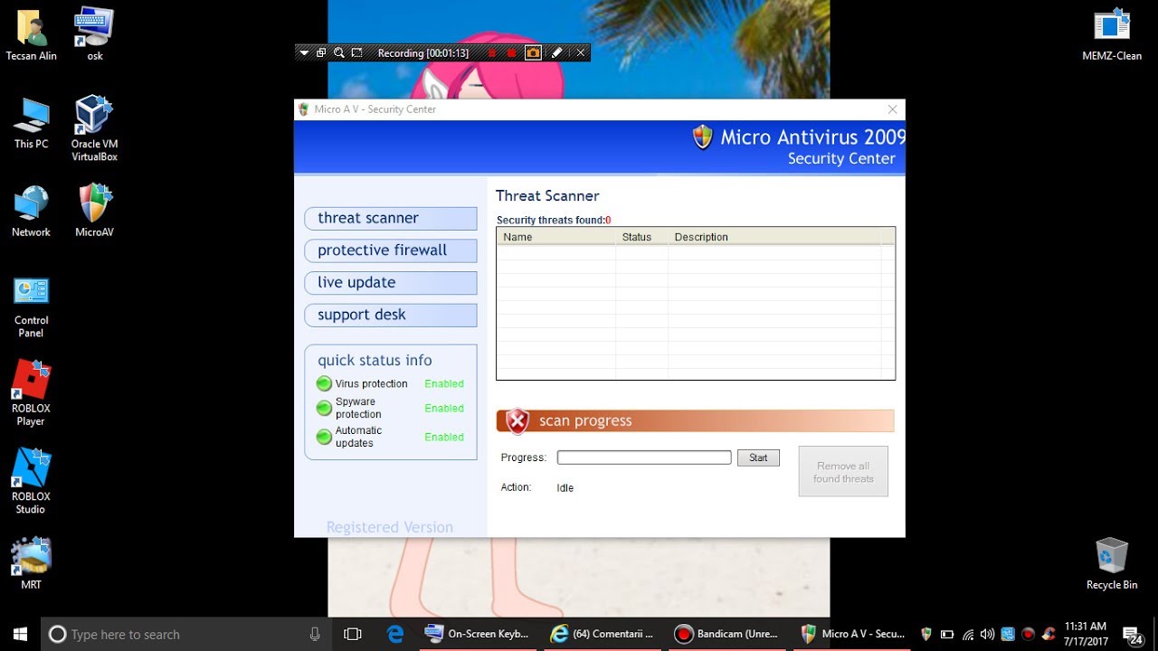 Registration of a Fakesecsen virus & Spysheriff - YouTube