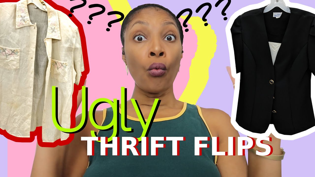 Ugly Blouse Challenge | Thrift Flip With Me + Big News! - YouTube