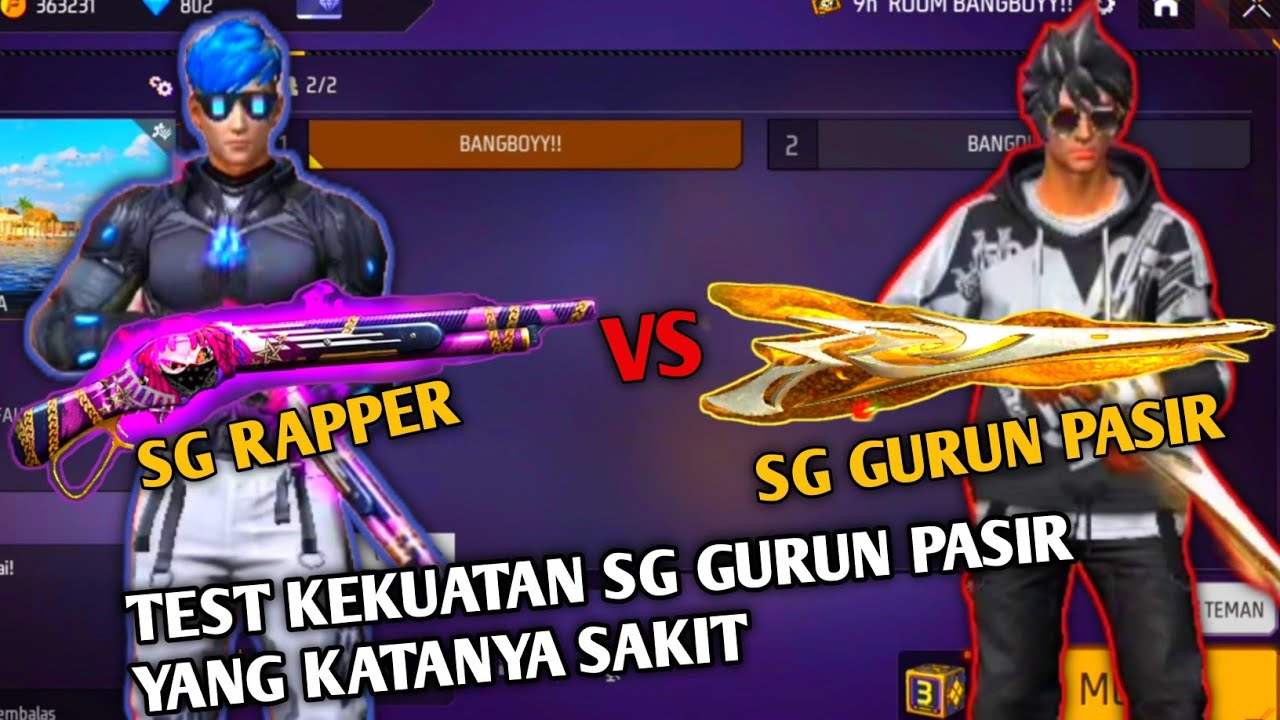 TEST KEKUATAN SG GURUN PASIR VS SG RAPPER - YouTube