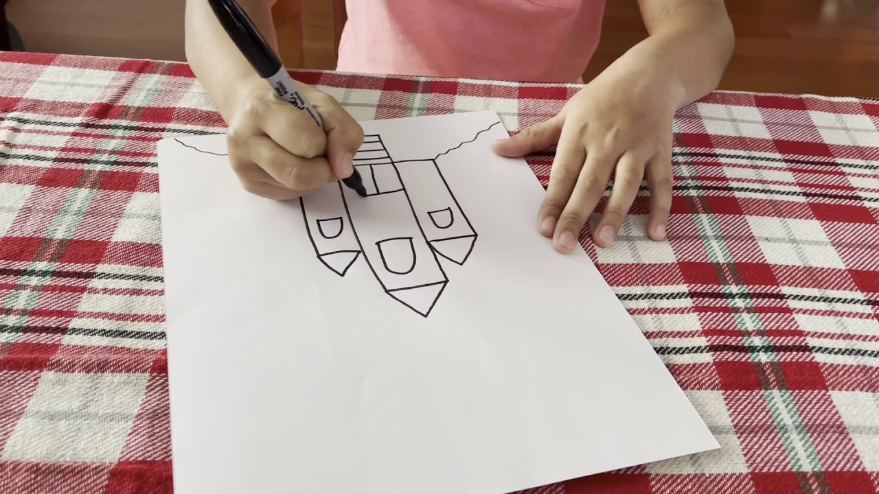 How to draw an ice castle - YouTube