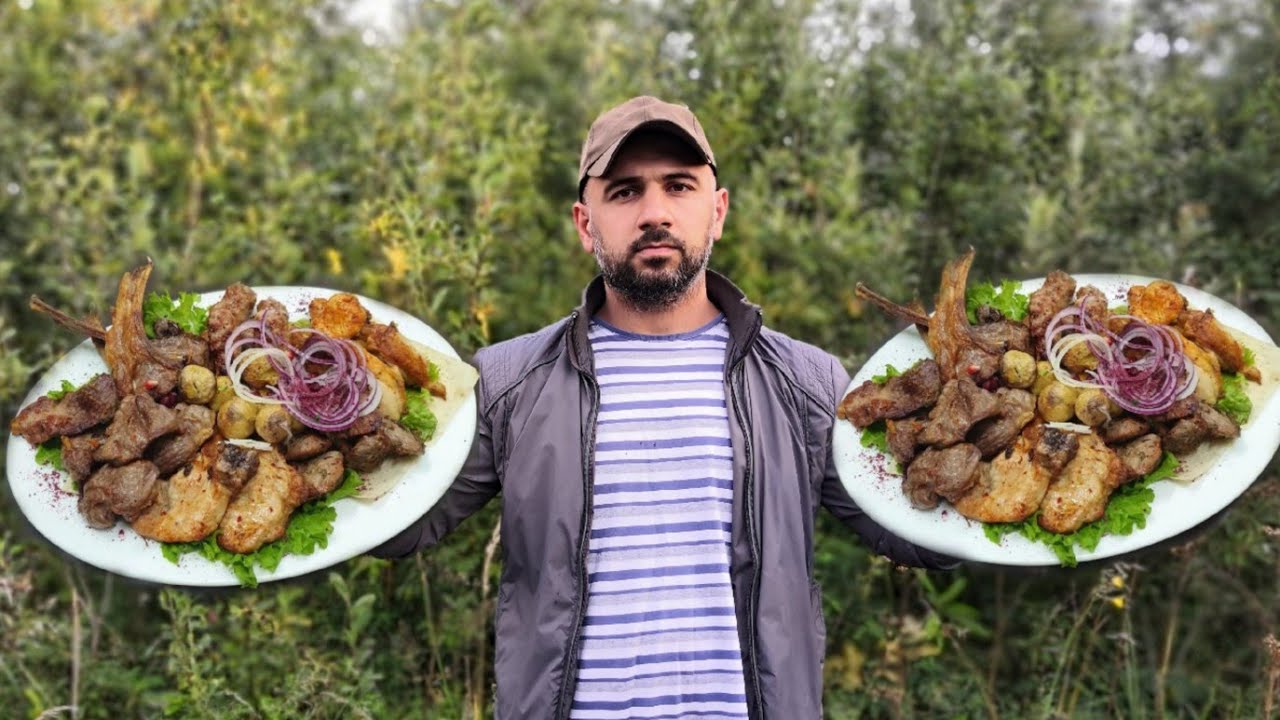 Lamb and Chicken Kebab.I Prepared a Whole Food to Keep Everyone Full ...
