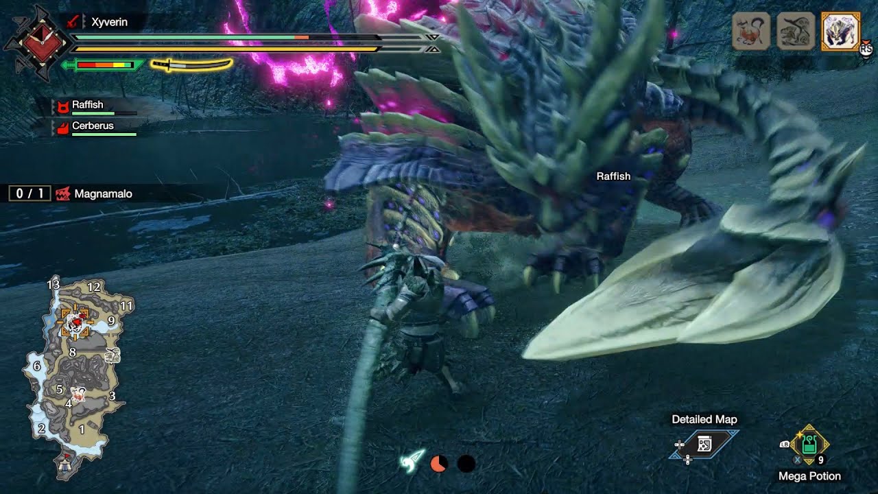 Monster Hunter Rise - Epic Draw Slash to Sever Magnamalo's Tail - YouTube